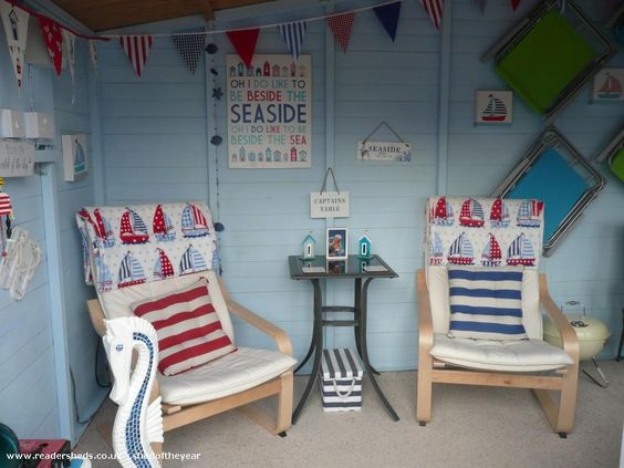 Create a stylish summerhouse beach hut look and vibe